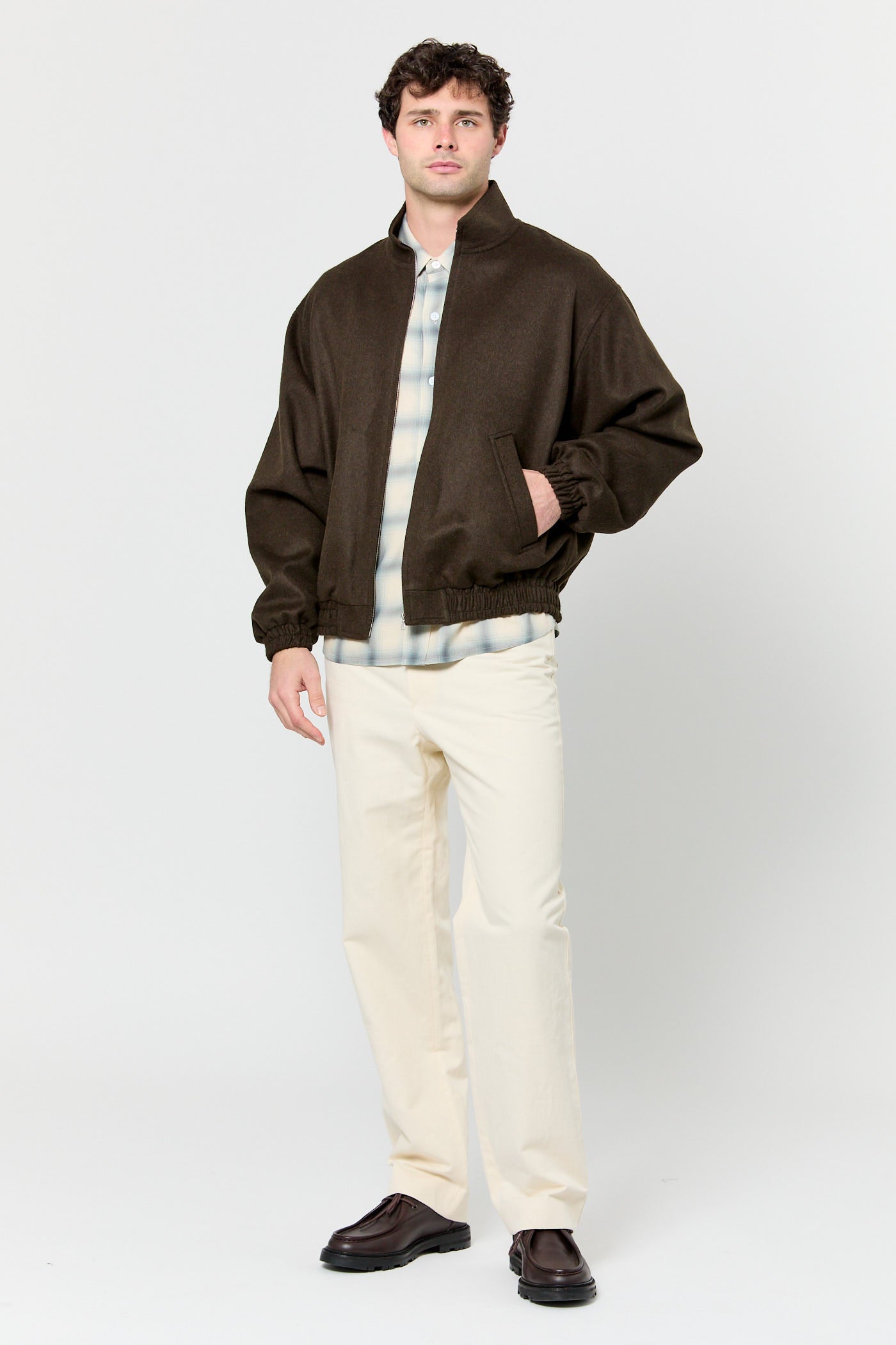 Camel Flannel Zip